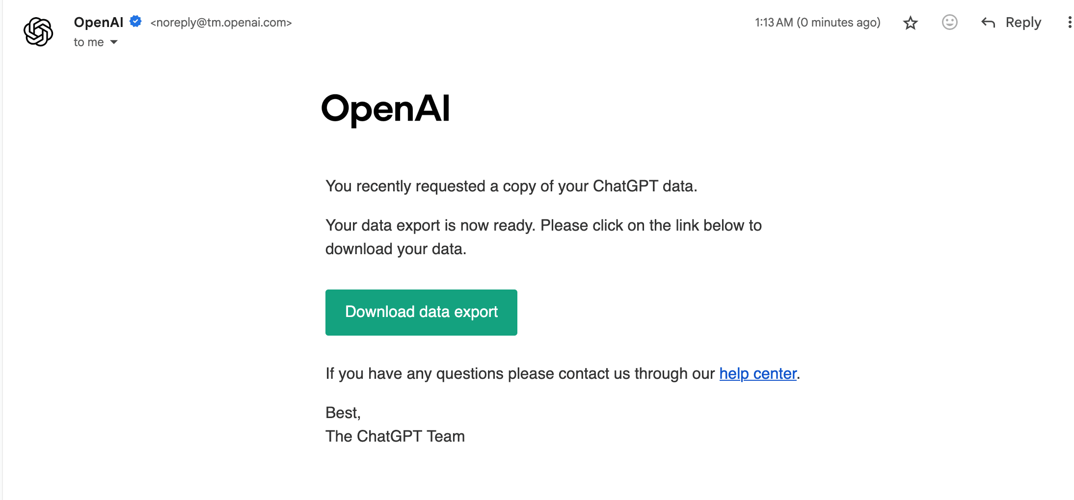 How To Download your ChatGPT data